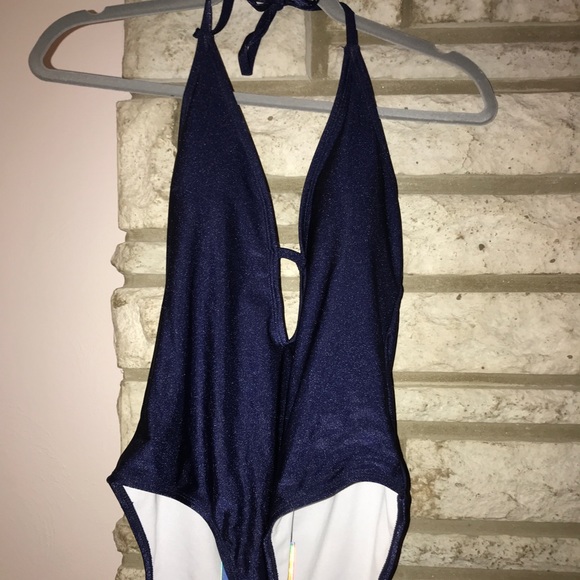 Missguided + | Swim | Missguided Halterneck Plunge Swimsuit Sz 8 | Poshmark